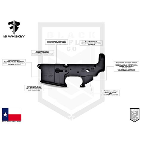 Black Rifle Company Lws 13 “13 Whiskey” M16 Low Shelf Stripped Lower