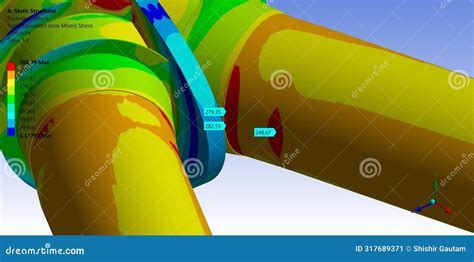 Hydropower Penstock Bifurcation Design Stock Illustration