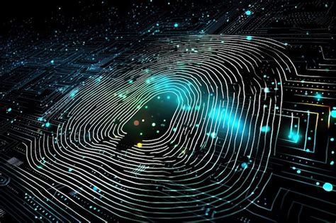 Premium Photo Biometric Fingerprint Scanning Identification Safety Sensor