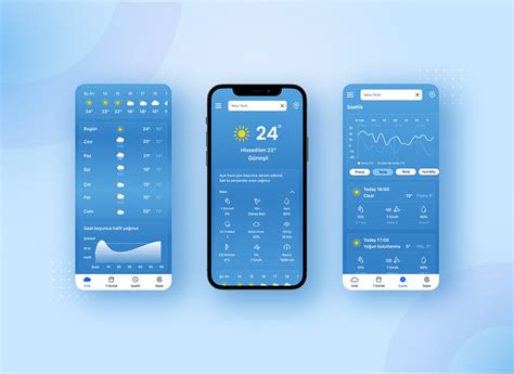 Weather Mobile App Design On Behance