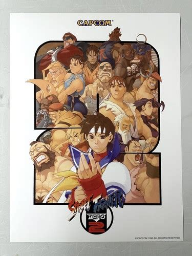 Street Fighter Zero2 Sakura Poster 12x16 Capcom Artwork Arcade Cps2