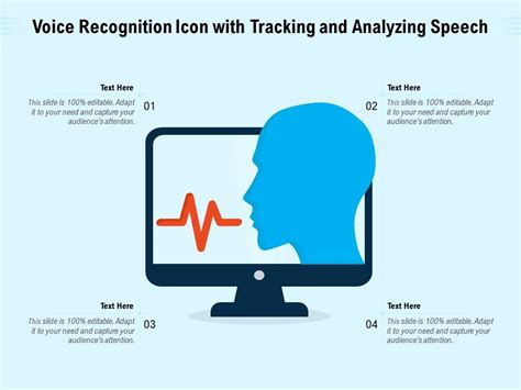 Voice Recognition Icon With Tracking And Analyzing Speech Presentation Graphics Presentation