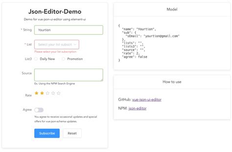 Visual Json Editor Built As An Vue Component