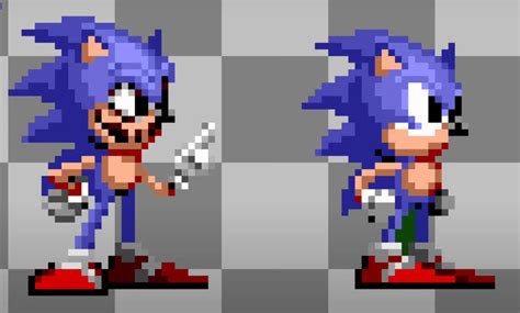 Sonicexe Original Sprites For Pixel Fake Sonic By Iqiwiwiwi On