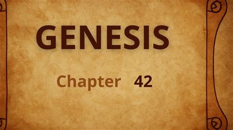 Genesis Chapter 42 — Full Audio On Screen Text Bible Asv Youtube