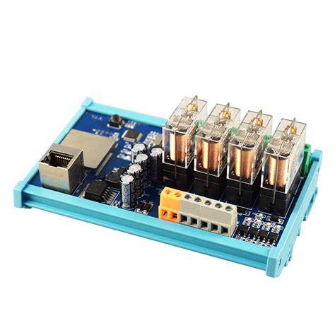 4 Channel Inputs And Outputs Relay Module With LAN Network DC24V For