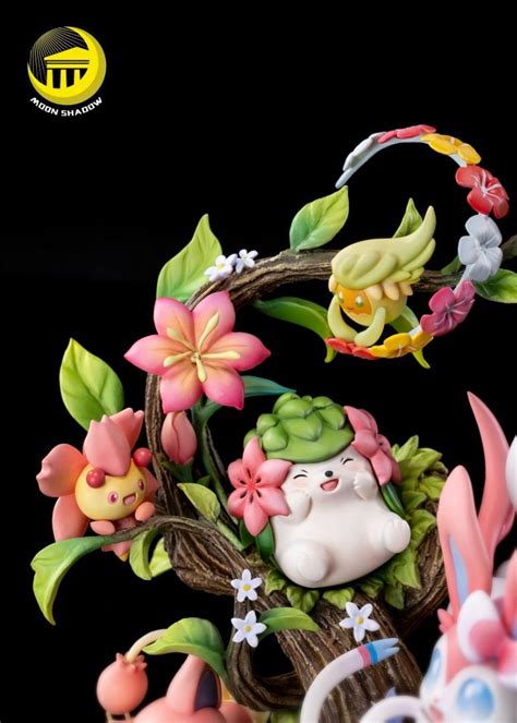 現貨gk 月影殿 Pokemon 精靈寶可夢 自然系列 草刺蝟 仙伊布 向尾喵 花療環環 櫻花兒自然場景 興趣及遊戲 玩具 And 遊戲類 Carousell