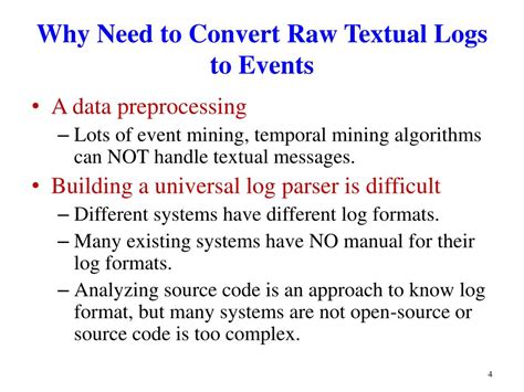 Ppt Logsig Generating System Events From Raw Textual Logs Powerpoint Presentation Id 5716231