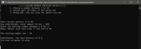 Number Guessing Game In C Rahul07sharma