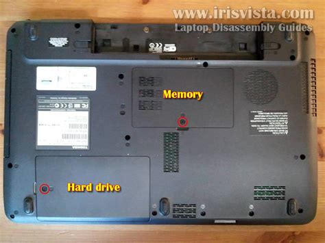 Toshiba Satellite C655 C650 C650 C650d Disassembly