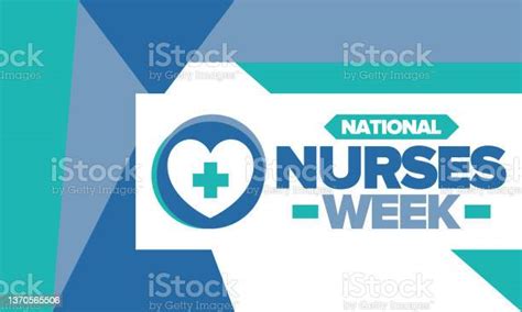 전국 간호사 주간 의료 및 건강 관리 개념 바이러스와 질병에 대한 전투기 간호사 감사합니다 간호사와 의사를 기리기 위해 미국에서 매년 축하 벡터 포스터 간호사에 대한 스톡