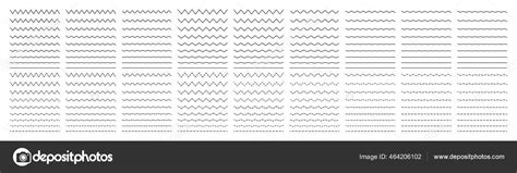 Zigzag Wave Wavy Line Undulate Zigzag Curve Squiggle Line Wiggly Stock