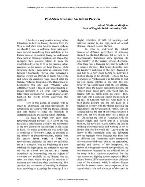 Structuralism Literary Criticism Structuralism