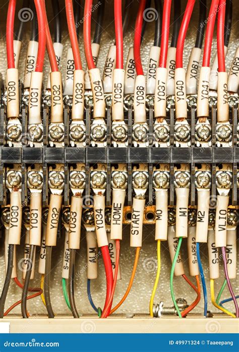 Wiring Control Panel With Wires Royalty Free Stock Photography Cartoondealer Com