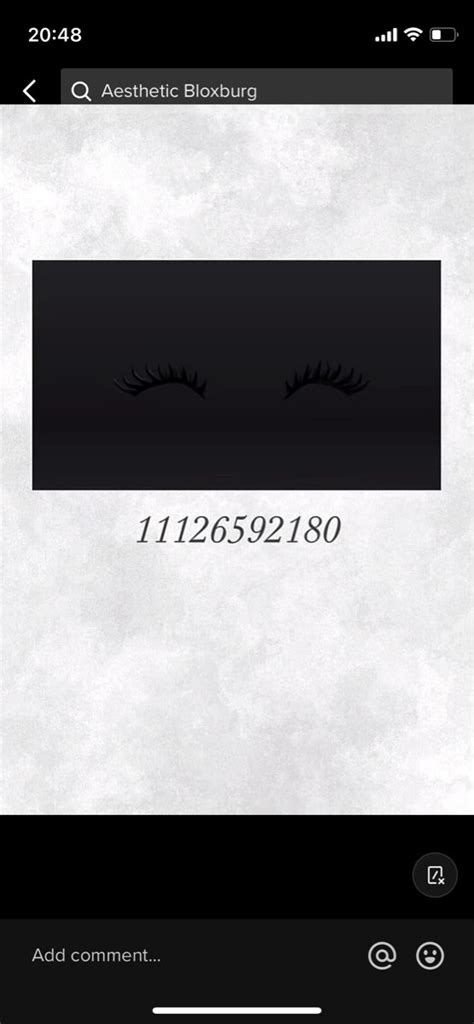 Pin By Martelinho De Ouro On Roblox In 2023 Coding Clothes Bloxburg Decal Codes Big Lashes