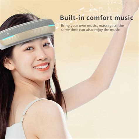 Head Massager With Heat Compress 3d Airbag Kneading Vibration And
