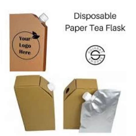 250ml Corrugated Brown Paper Disposable Tea Flask Box At ₹ 11 39 Piece Disposable Tea Flask In