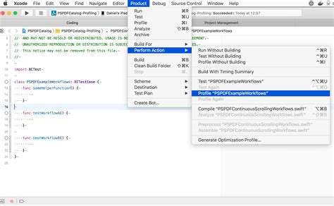 Automated Profiling Runs In Instruments Nutrient
