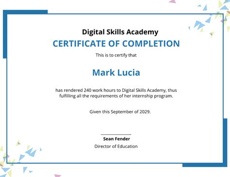 Free Dealership Completion Certificate Template To Edit Online