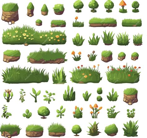 Premium Psd Tree Sprite Sheet
