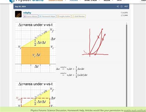 Confused About Kinematic Equations Physics Forums