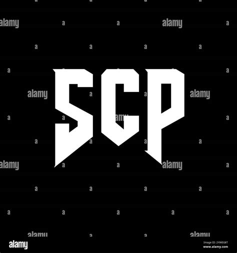 Scp Letter Logo Design For Technology Company Scp Logo Design Black And White Color Combination