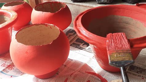 Pot Colouring To Give A Attractive Look କେମିତି ଫୁଲ କୁଣ୍ଡ ରେ ରଙ୍ଗ ଦେବା