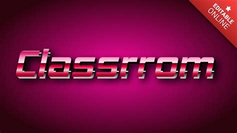 Classrrom Text Style Effects Generator