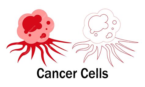 Premium Vector Normal Cell And Cancer Cell Vector Design 100 Vector Illustration Design