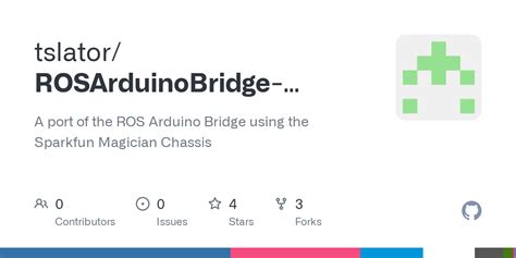 Github Tslator Rosarduinobridge Magician Chassis A Port Of The Ros