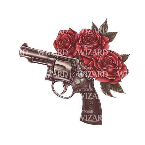 Guns And Roses Tattoo Idea Tattoos Wizard Designs