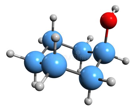 3d Image Of Cyclohexanol Skeletal Formula Stock Illustration Illustration Of Cyclic Matter