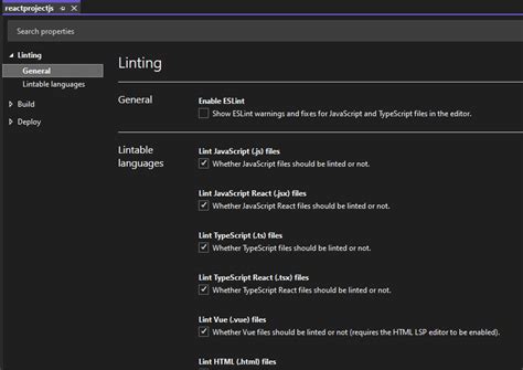 Linting Javascript In Visual Studio Visual Studio Windows