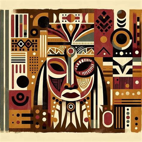 A Mosaic Of Cultures Ethnic Mask Digital Art Cultural Pictures