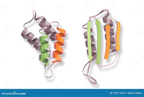 3d Illustration Rendering Prions Prion Protein Mutation Before And