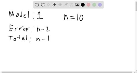 Solved How Do You Find The Degrees Of Freedom For A Simple Linear Regression Model