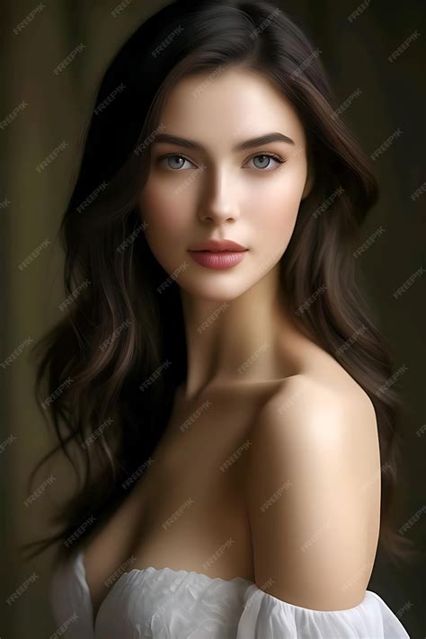Premium Photo A Model With Long Brown Hair And A Long Brown Hair