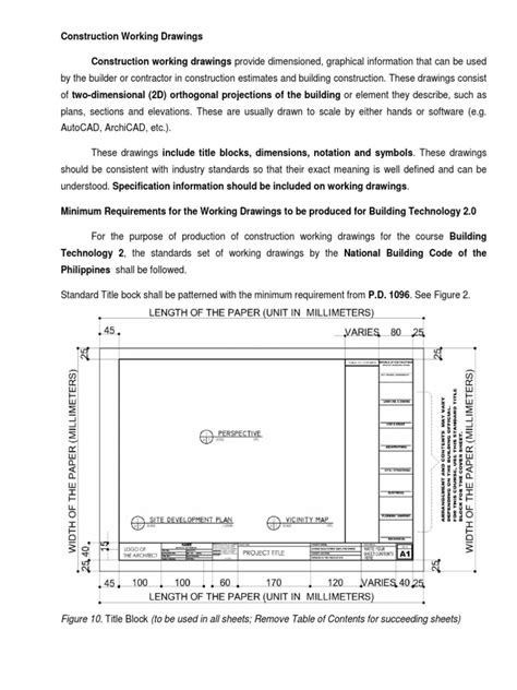 Working Drawing Guidelines Pdf Plumbing Framing Construction