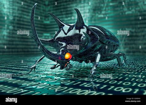 Digital Safety Concept Computer Bug In Electronic Environment Stock Photo Alamy