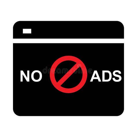 Browser Ad Block Icon Ad Blocker Or Advertising Concept Vector Illustration Stock Vector