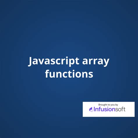 javascript array functions