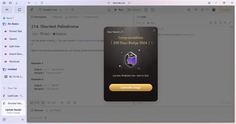 Naresh Kumar On Linkedin Leetcode Codingjourney Problemsolving Continuouslearning Milestone