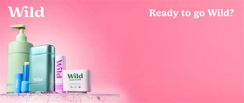 Wild Refillable Deodorant Vegan Aluminum Free Long Lasting Protection