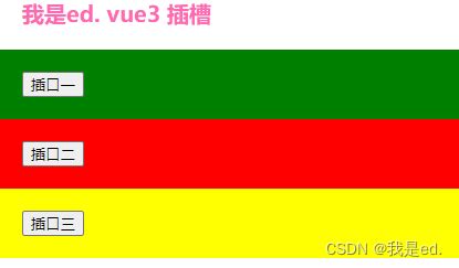 vue3 插槽 slot 使用 叫我 V 博客园