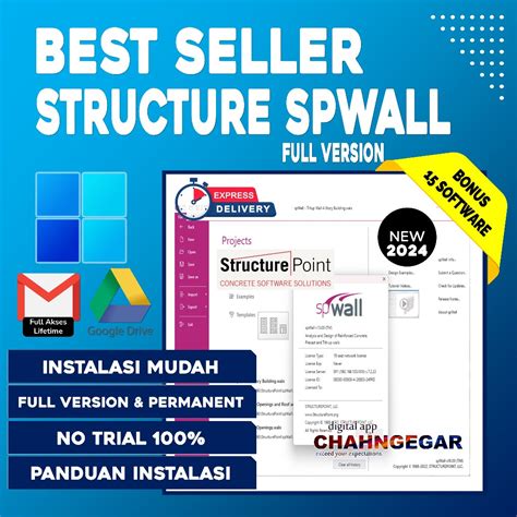 Jual Structurepoint Spwall 10 Full Version Software Struktur Analysis