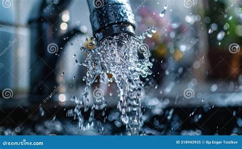 Intensely Detailed Extreme Close Up Of A Severely Clogged Kitchen Sink Drainage Issue Stock