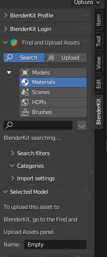Category Tab Not Working Issue Blenderkit Blenderkit Github