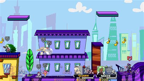 Puffy Amiyumi Downtown Big City 95cmc Mod For Super Smash Bros
