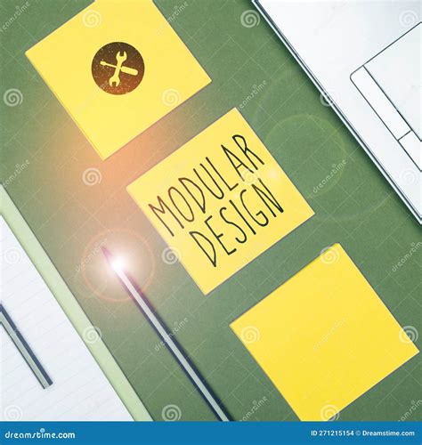 Writing Displaying Text Modular Design Word Written On Product Designing To Produce Product By
