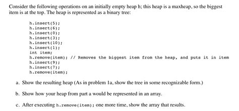 Solved Consider The Following Operations On An Initially